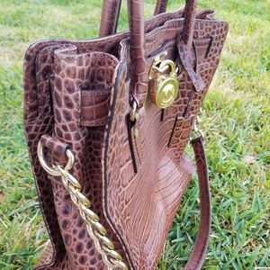 Michael Kors | Bags | Michael Kors Alligator Print Handbag | Poshmark